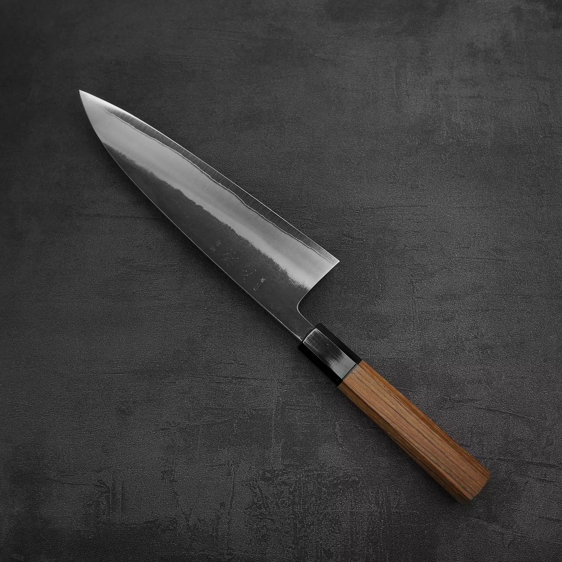 Hatsukokoro Kurokaze kurouchi shirogami#2 gyuto 210mm – Zahocho Knives ...