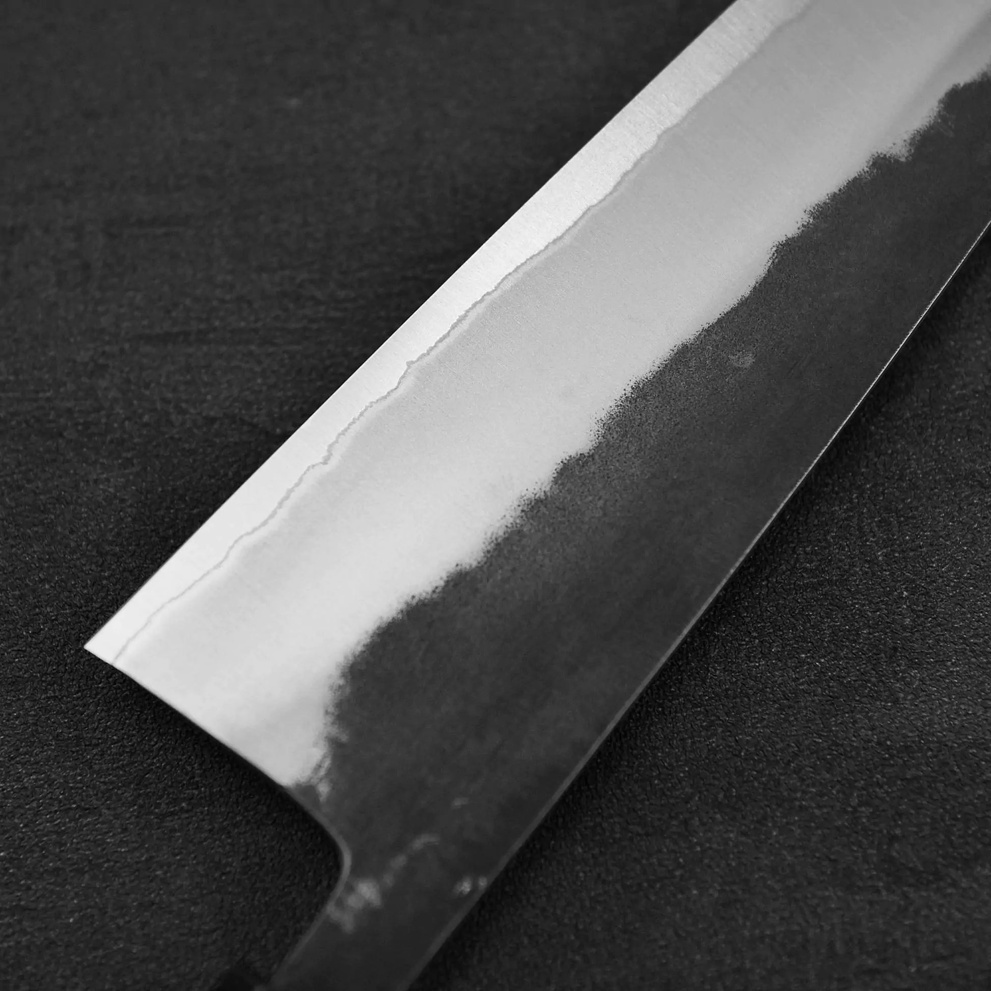 Hatsukokoro Kurokaze kurouchi shirogami#2 gyuto 210mm – Zahocho Knives ...